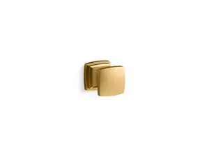 KOHLER Riff Cabinet Knob Vibrant Brushed Moderne Brass
