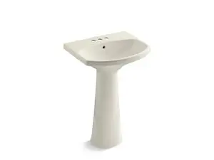 KOHLER Cimarron 22-3/4" Rectangular Pedestal Bathroom Sink - One-color