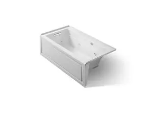 KOHLER Archer 60" X 32" Alcove Whirlpool Bath With Bask Heated Surface, Alcove Left Drain - One-color