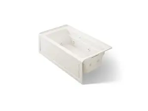 KOHLER Archer 60" X 32" Alcove Heated Bubblemassage Air Bath And Whirlpool, Right Drain - One-color