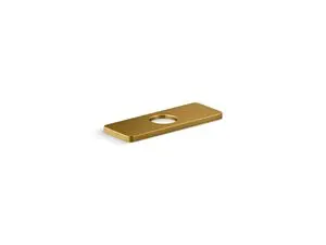KOHLER Parallel Escutcheon Plate Vibrant Brushed Moderne Brass