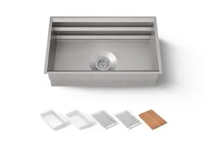 KOHLER Prolific 29" Undermount Single-bowl Workstation Kitchen Sink - One-color