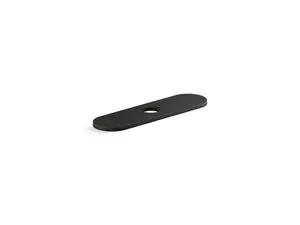 KOHLER Tone Three-hole Kitchen Faucet Escutcheon - Matte Black