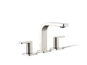 KOHLER Parallel Widespread Bathroom Sink Faucet, 1.2 Gpm