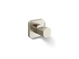 KOHLER Parallel Robe Hook Vibrant Brushed Nickel