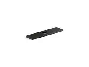 KOHLER Riff Three-hole Kitchen Faucet Escutcheon Matte Black