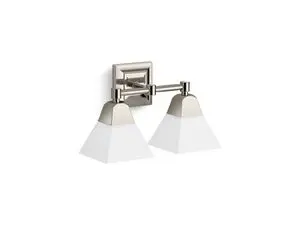 KOHLER Memoirs Two-light Sconce Polished Nickel