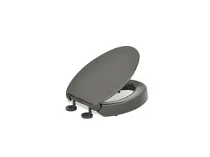 KOHLER Hyten Elevated Quiet-close Elongated Toilet Seat - Thunder Grey