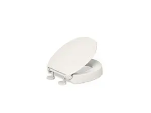 KOHLER Hyten Elevated Quiet-close Round-front Toilet Seat - Biscuit