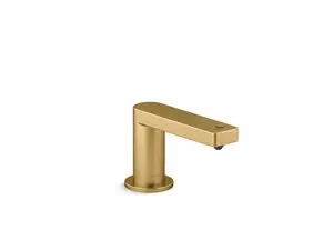 KOHLER Composed Touchless Foaming Soap Dispenser, DC-powered Vibrant Brushed Moderne Brass