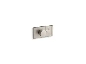 KOHLER Anthem One-outlet Recessed Mechanical Thermostatic Valve Control - Vibrant Brushed Nickel