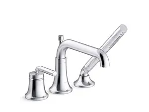 KOHLER Tone Deck-mount Bath Faucet With Handshower - Polished Chrome