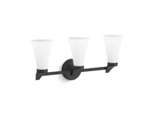KOHLER Simplice Three-light Sconce - Matte Black