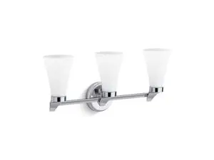 KOHLER Simplice Three-light Sconce - Polished Chrome