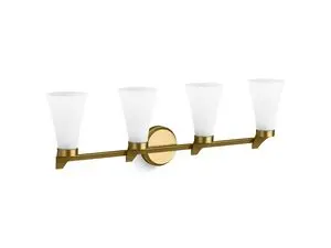 KOHLER Simplice Four-light Sconce - Brushed Moderne Brass