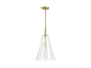 KOHLER Simplice 14" Pendant - Brushed Moderne Brass