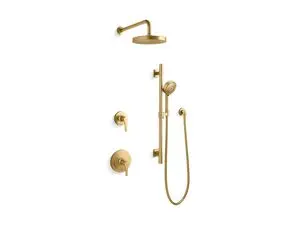 Brass bathroom hardware