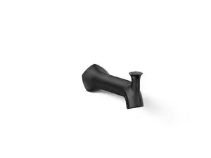 KOHLER Occasion Wall-mount Bath Spout With Straight Design And Diverter - Matte Black