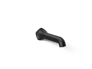 KOHLER Occasion Wall-mount Bath Spout With Straight Design, 8" Matte Black