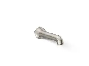 KOHLER Occasion Wall-mount Bath Spout With Straight Design, 8" Vibrant Polished Nickel