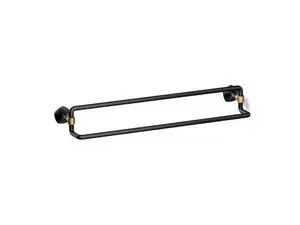 KOHLER Occasion 24" Double Towel Bar - Matte Black With Brushed Moderne Brass