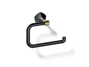 KOHLER Occasion Towel Ring - Matte Black With Brushed Moderne Brass