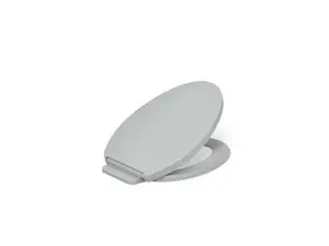 KOHLER Impro Readylatch Quiet-close Elongated Toilet Seat - Ice Grey