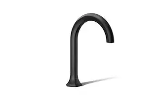 KOHLER Occasion Deck-mount Bath Spout With Cane Design Matte Black