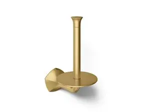 KOHLER Occasion Vertical Toilet Paper Holder - Vibrant Brushed Moderne Brass