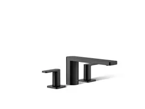 KOHLER Parallel Deck-mount Bath Faucet Matte Black
