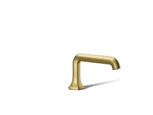 KOHLER Occasion Deck-mount Bath Spout With Straight Design - Vibrant Brushed Moderne Brass