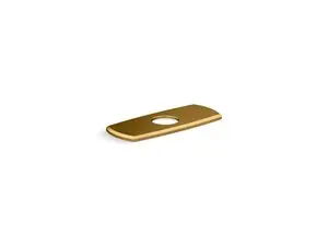 KOHLER Occasion Escutcheon Plate - Vibrant Brushed Moderne Brass