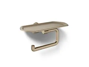 KOHLER Occasion Toilet Paper Holder With Tray - Vibrant Brushed Bronze