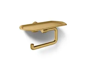 KOHLER Occasion Toilet Paper Holder With Tray - Vibrant Brushed Moderne Brass
