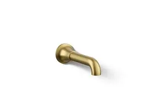 KOHLER Tone Wall-mount Bath Spout Vibrant Brushed Moderne Brass