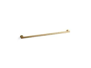 KOHLER Purist 36" Grab Bar Vibrant Brushed Moderne Brass