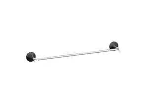 KOHLER Tone 24" Towel Bar Polished Chrome With Matte Black