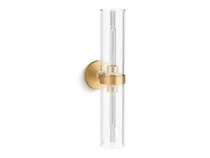 KOHLER Purist Two-light Sconce - Brushed Moderne Brass
