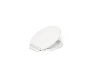 KOHLER Glissade Readylatch Quiet-close Round-front Toilet Seat - White