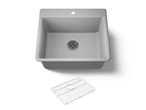 KOHLER Kennon 25" Top-/undermount Single-bowl Kitchen Sink - One-color
