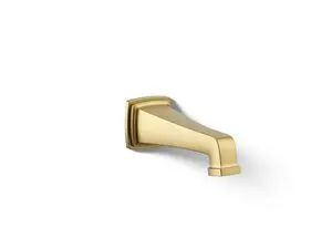 KOHLER Riff Wall-mount Bath Spout - Vibrant Brushed Moderne Brass
