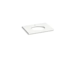 KOHLER Silestone 31" Quartz Vanity Top With Oval Cutout - Miami White