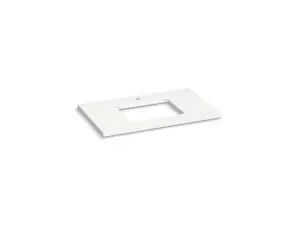 KOHLER Silestone 37" Quartz Vanity Top With Rectangular Cutout - Miami White