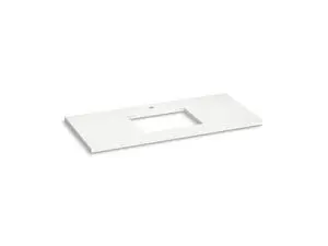 KOHLER Silestone 49" Quartz Vanity Top With Rectangular Cutout Miami White