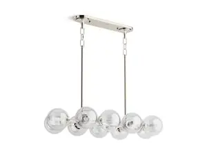 KOHLER Bellera 38" Linear Chandelier - Polished Nickel