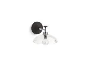 KOHLER Tone One-light Sconce Polished Chrome With Matte Black