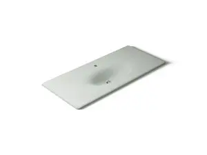 KOHLER Iron/impressions 49" Enameled Cast Iron Vanity Top With Integrated Oval Sink - One-color