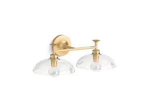 KOHLER Tone Two-light Sconce - Brushed Moderne Brass