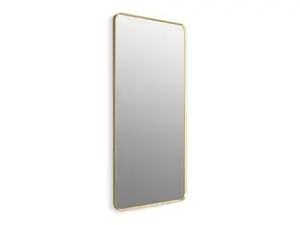 KOHLER Essential 28" X 60" Rectangular Framed Mirror - Moderne Brushed Gold