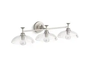 KOHLER Tone Three-light Sconce - Brushed Nickel